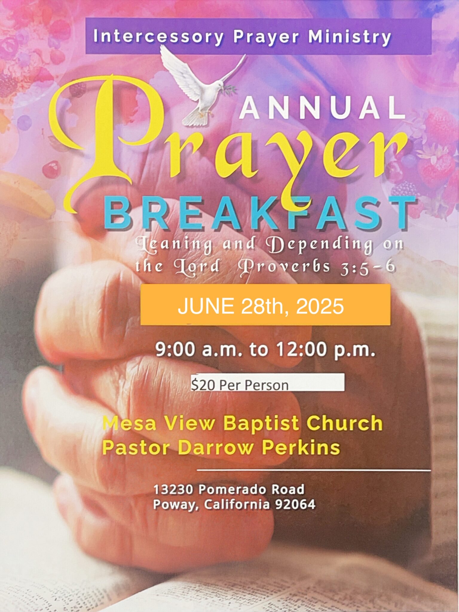 Annual Prayer Breakfast - Mesa View Baptist Church